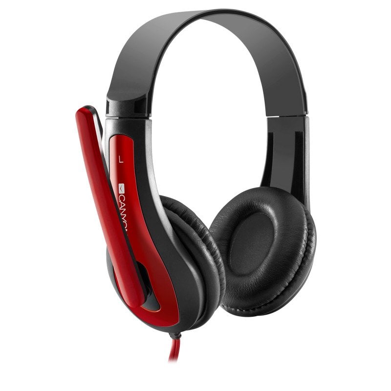 Canyon HSC-1 Headset Gaming Preto/Vermelho | PcComponentes.pt
