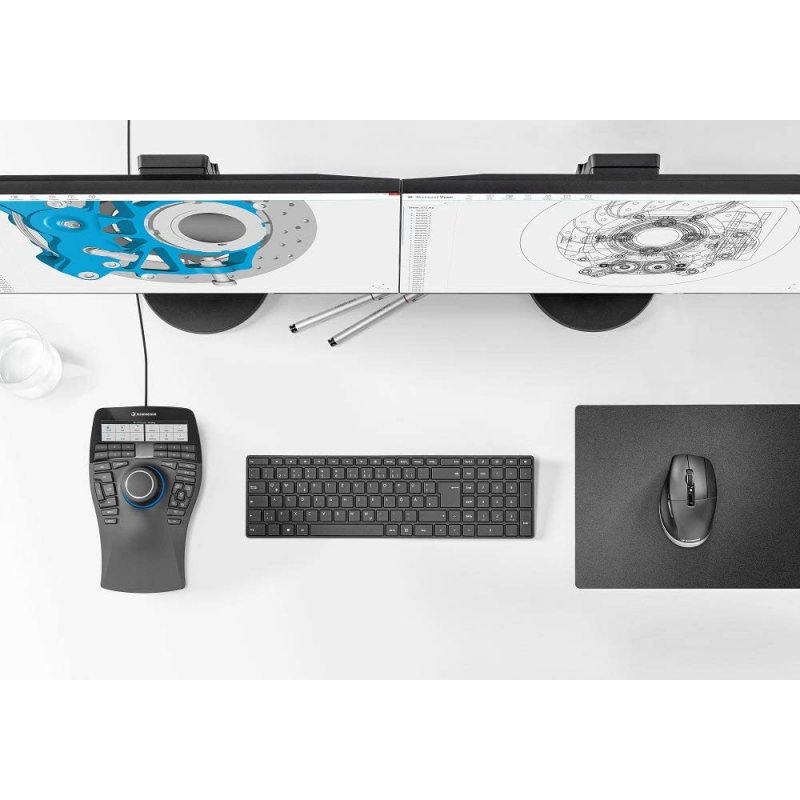 3DConnexion SpaceMouse Enterprise Kit 2 Ratón Inalámbrico 3D ...