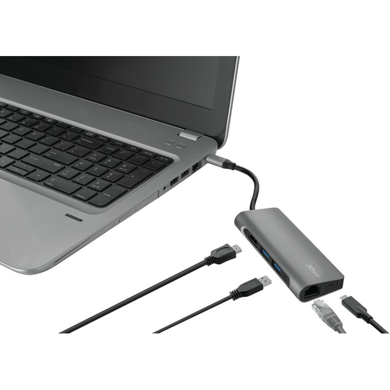 Trust Dalyx Adaptador Multipuerto 7 en 1 USB-C | PcComponentes.com