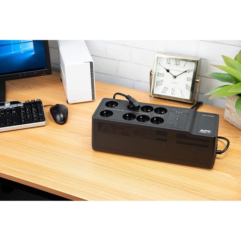 APC BE850G2-GR UPS 850VA 8 x Schucko + 2 x USB | PcComponentes.pt