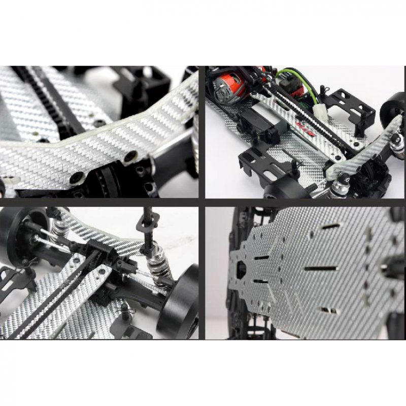 Team Magic E4D MF Coche Eléctrico Drift 1/10 4X4 320 Plata ...