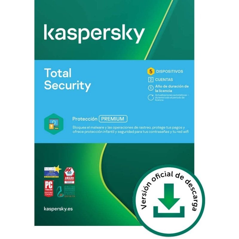 Kaspersky Total Security Multi-Device 5 Dispositivo 1 Año Licencia ...