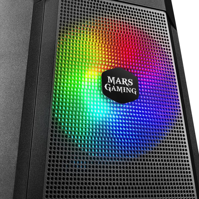 Mars Gaming MCONE RGB con Ventana USB 3.0 Negra | PcComponentes.pt