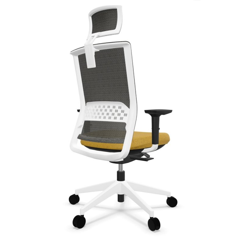Actiu Stay Golden Marble Silla de Oficina con Cabezal Mostaza ...