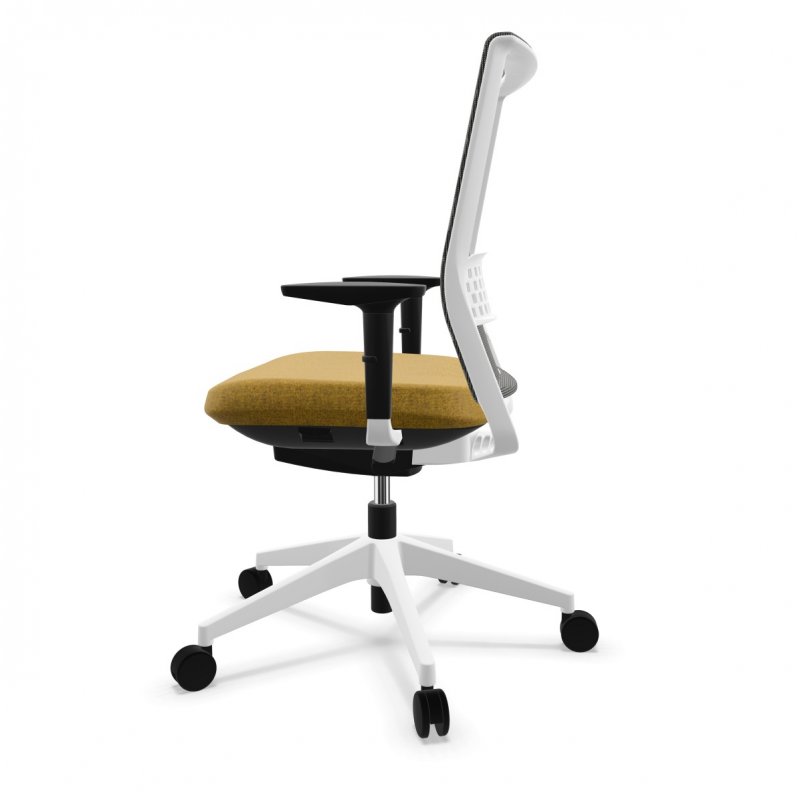 Actiu Stay Golden Marble Silla de Oficina Malla Mostaza | PcComponentes.com