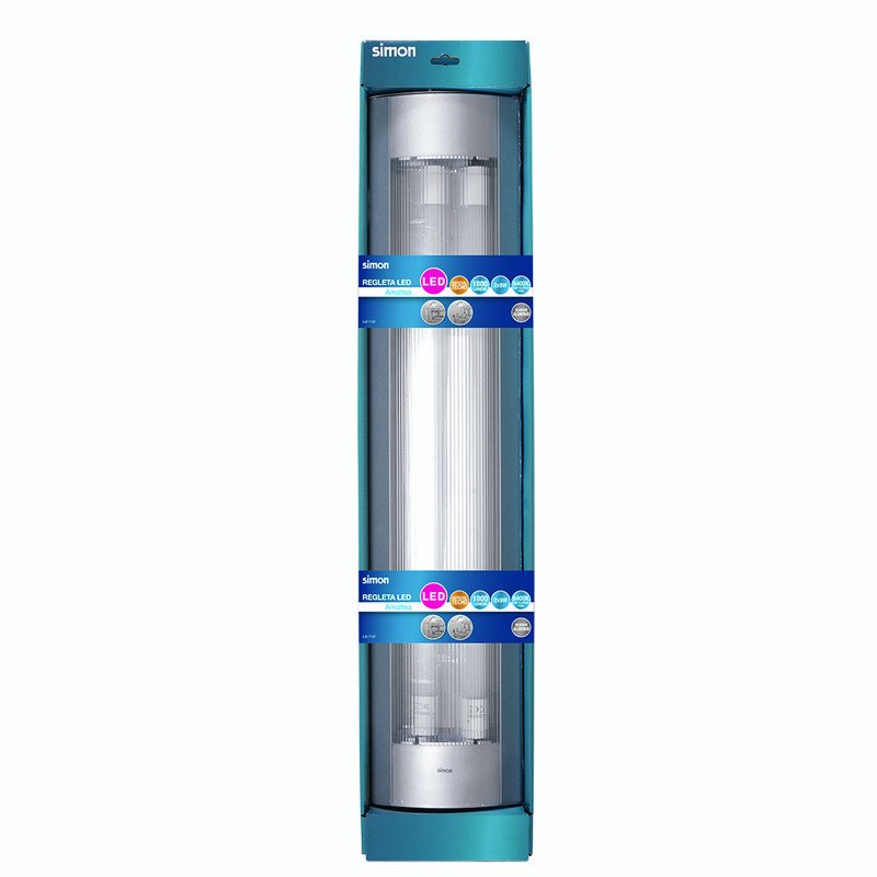 Simon Amaltea Regleta Aluminio LED 18W Blanco Frío | PcComponentes.com