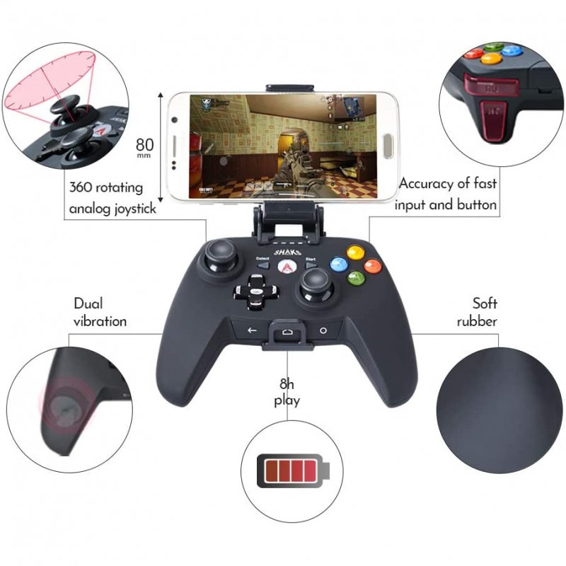 Shaks S2i Mando Bluetooth Multiplataforma Negro | PcComponentes.com