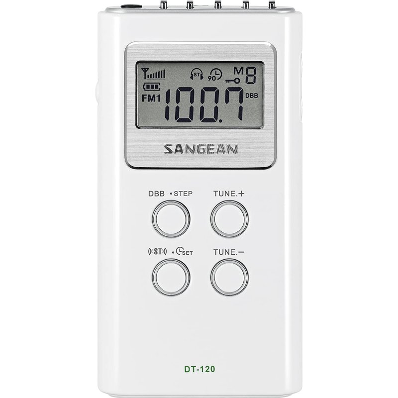 Sangean DT-120 Radio Portátil Blanco | PcComponentes.fr