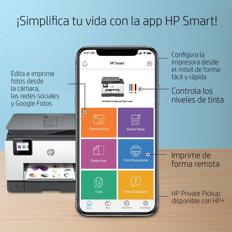 HP OfficeJet Pro 9022e Multifunción Color WiFi + 6 Meses de Impresión ...