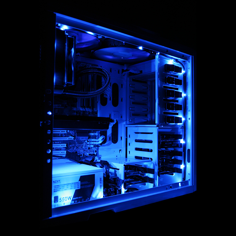 NZXT Sleeved LED Kit Azul 1m |PcComponentes | PcComponentes.com
