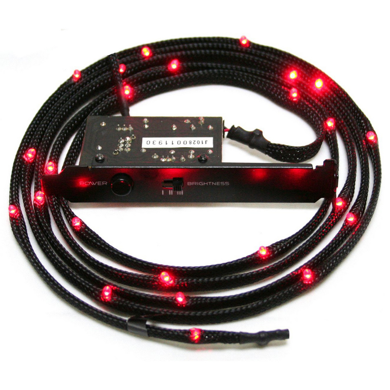 NZXT Sleeved LED Kit Rojo 1m |PcComponentes