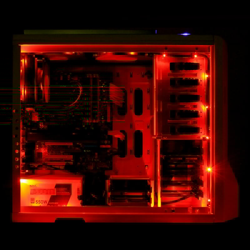 NZXT Sleeved LED Kit Naranja 2m |PcComponentes