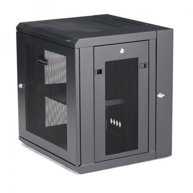 StarTech Armario Rack de Pared 16" 12U 600x650 Negro | PcComponentes.com
