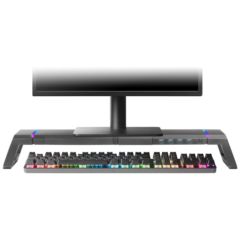 Mars Gaming MGS Soporte Premium RGB para Monitor Negro | PcComponentes.com