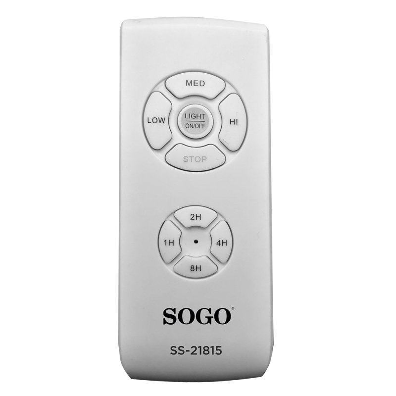 Sogo Ventilador de Techo con Luz LED y Mando 85W Níquel/Madera ...