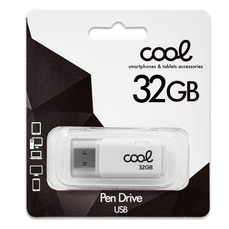 Cool Pen Drive USB X32 GB 2.0 Cover Blanco | PcComponentes.com