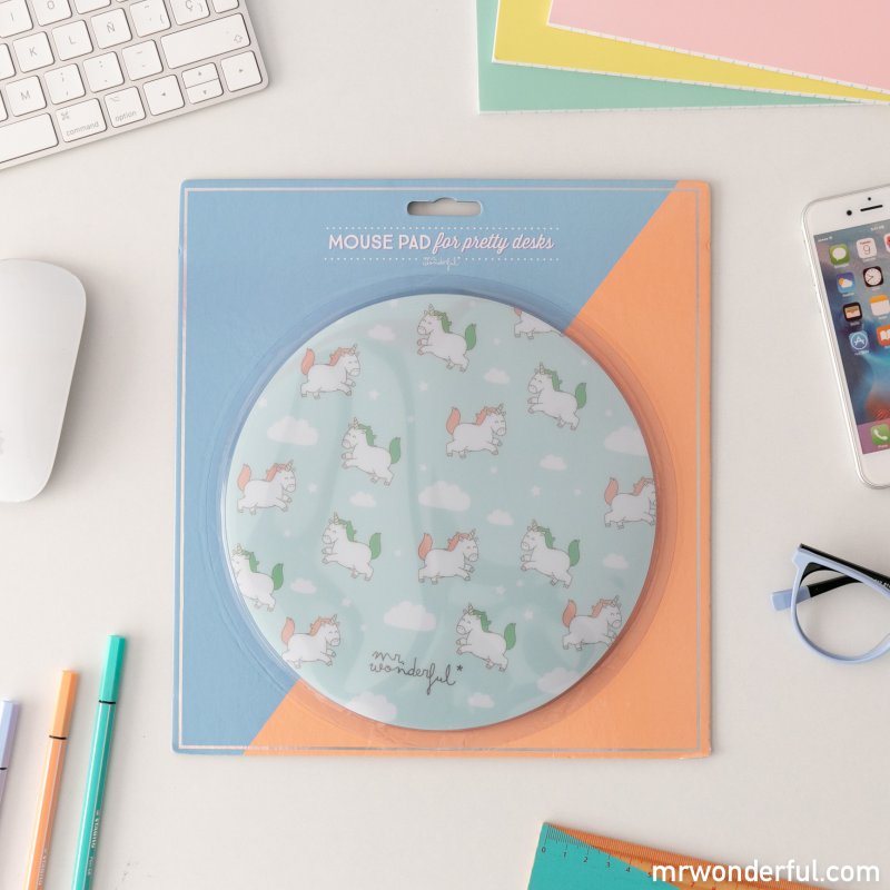 Mr Wonderful Alfombrilla Mini Unicornios | PcComponentes.com