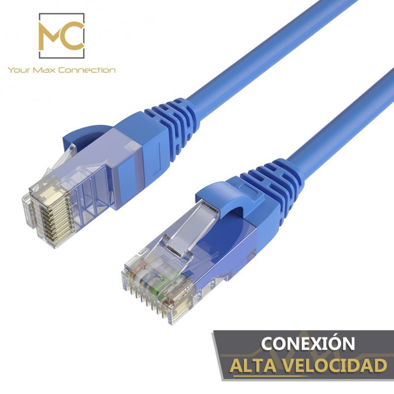 Max Connection Pack 5 Câbles Réseau UTP RJ45 Cat.6 24AWG 2m + 15 ...