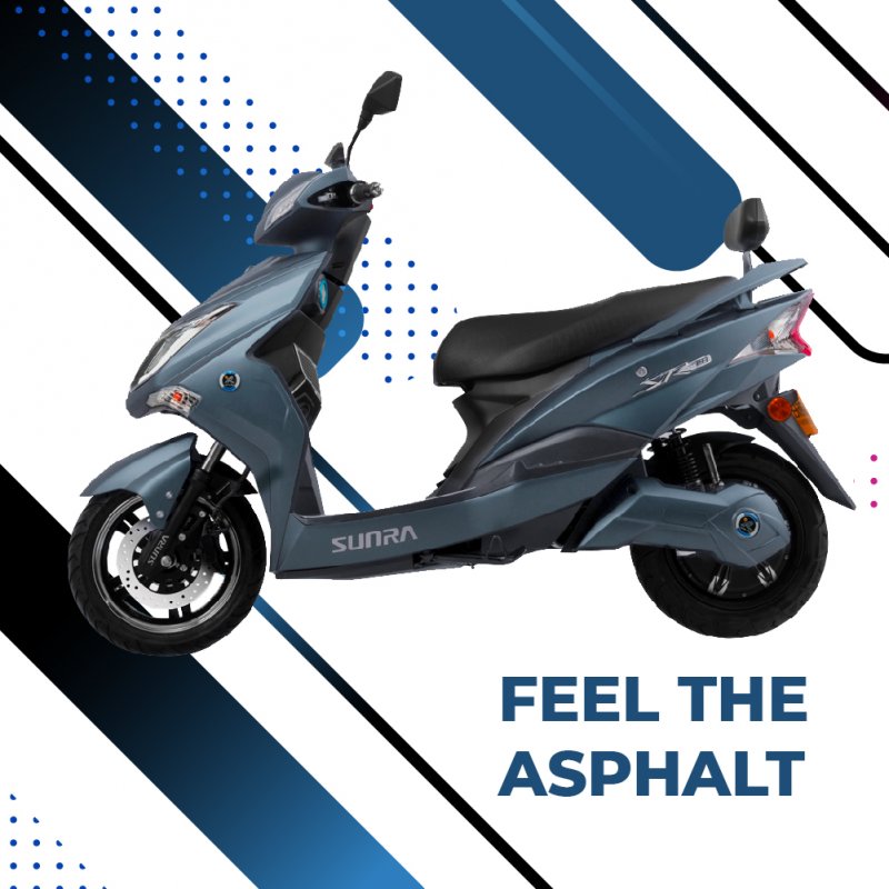 Sunra Hawk Scooter Eléctrica Matriculable 1800W/20Ah Azul Mate ...