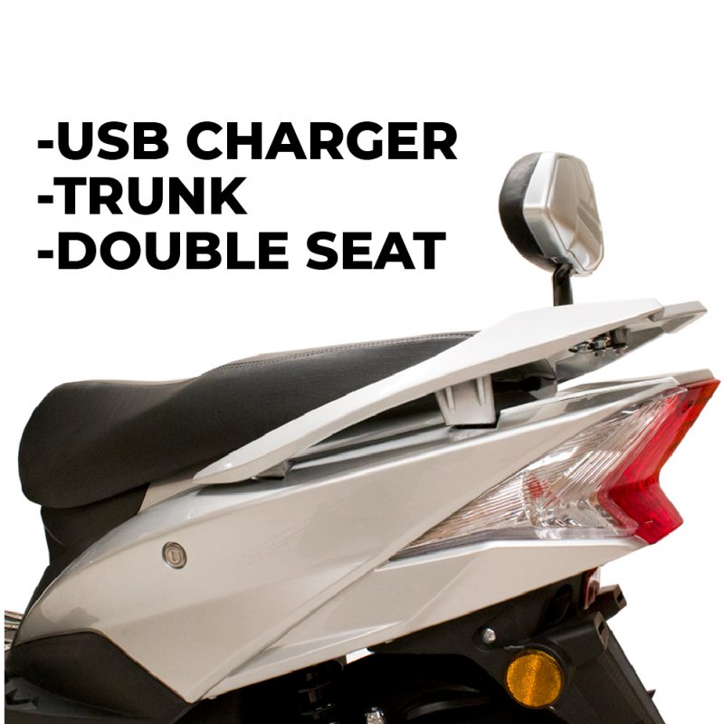 Sunra Hawk Scooter Eléctrica Matriculable 1800W/20Ah Plata Brillo ...