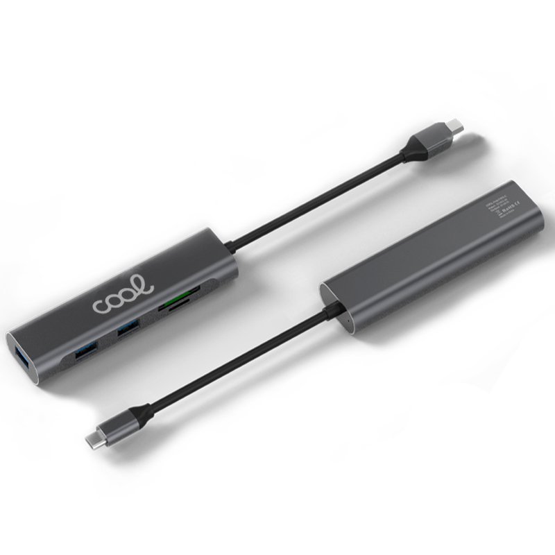 Cool Hub Tipo-C 5 Puertos 3x USB 3.0/SD/Micro SD | PcComponentes.com