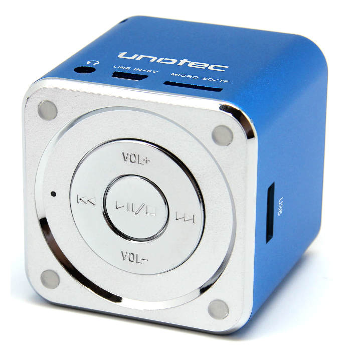 Unotec MaxCube Plus Altavoz MP3 USB/Radio Azul |PcComponentes ...