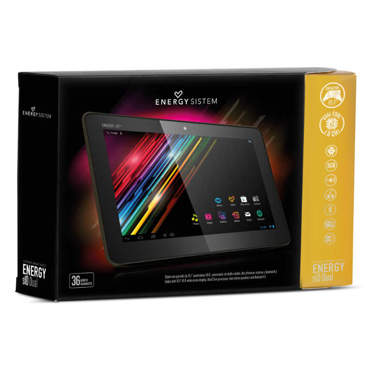 Energy Sistem Tablet S10 Dual 10.1" 8GB Gris |PcComponentes ...