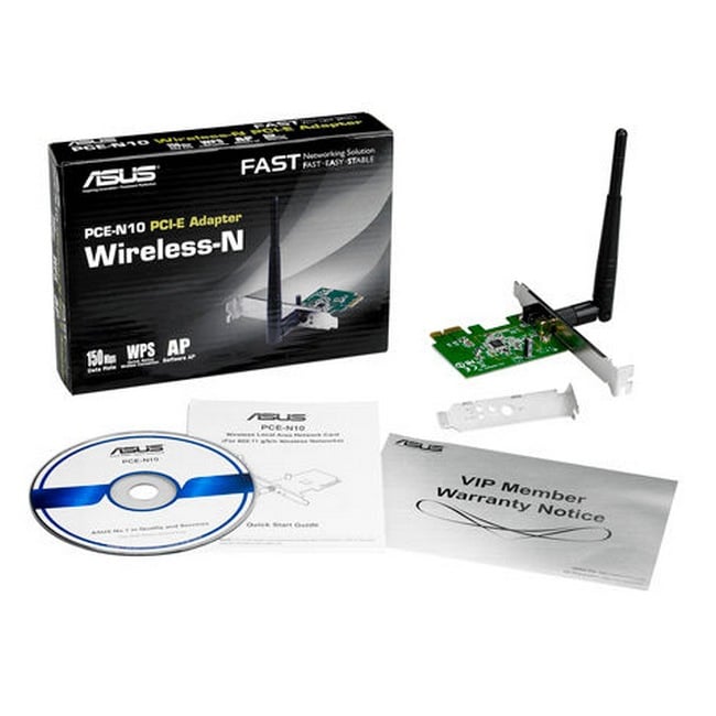 Asus PCE-N10 150Mbps 11n Wireless PCI Express |PcComponentes