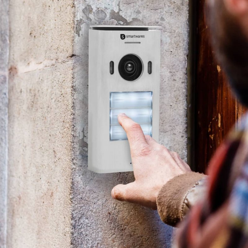 Smartwares DIC-22132 Intercomunicador con Vídeo 3 Apartamentos ...