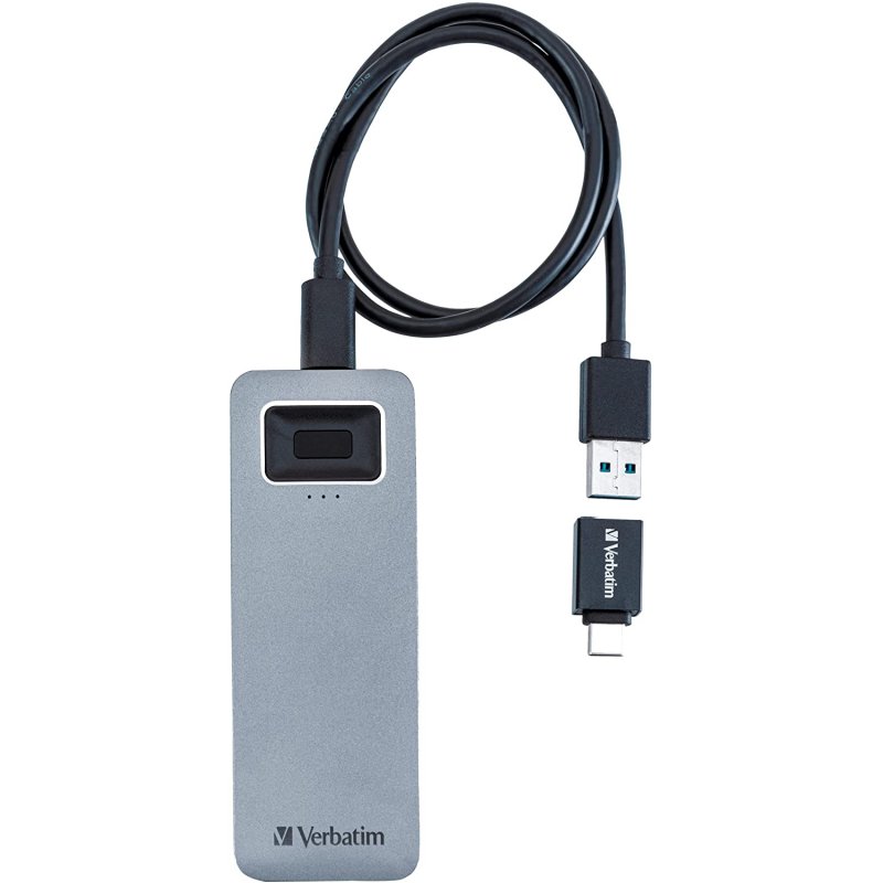 Verbatim Executive Fingerprint Secure SSD 512 Go USB-C Argent ...