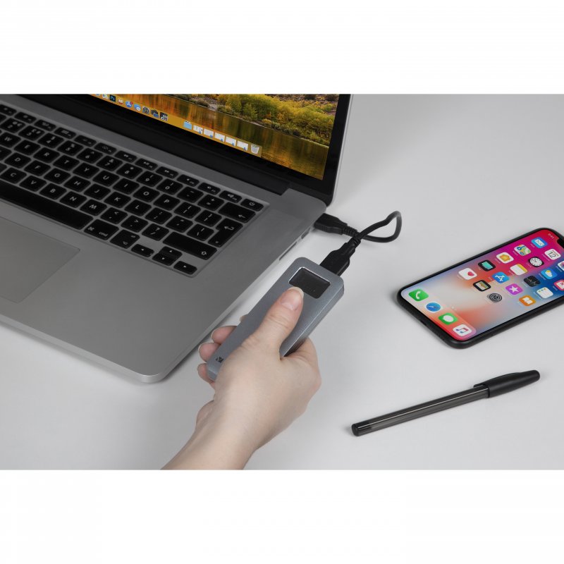 Verbatim Executive Fingerprint Secure SSD 1 To USB-C Argent ...