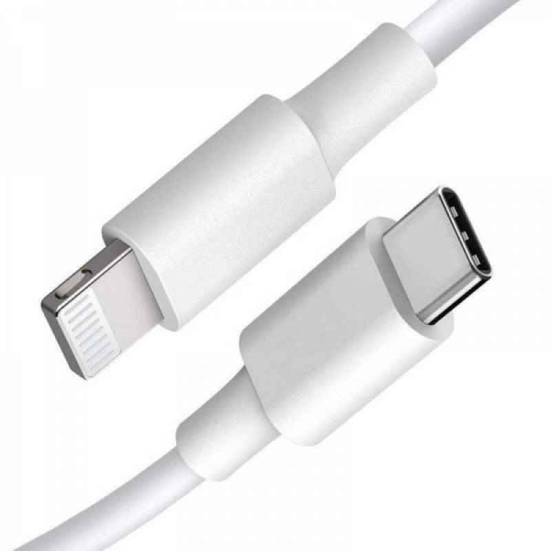 3Go Cable USB Tipo C Macho a Lightning Macho 1m Blanco