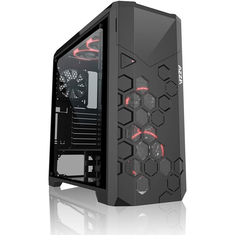 Azza Storm 6000 RGB Cristal Templado USB 3.0 Negra | PcComponentes.com