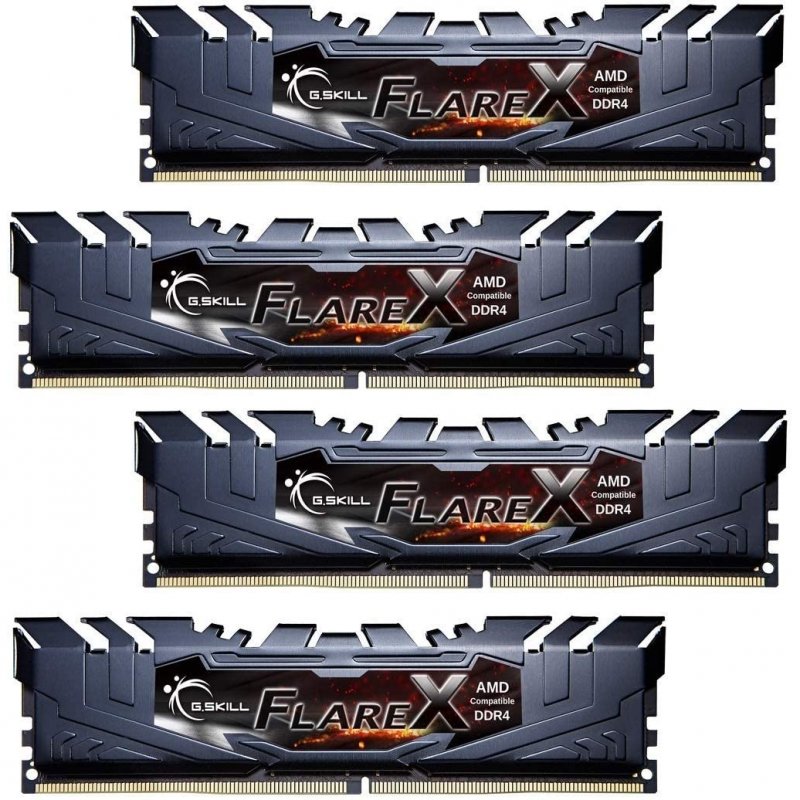 G.Skill Flare X DDR4 3200MHz 64GB 4x16GB CL14 | PcComponentes.com