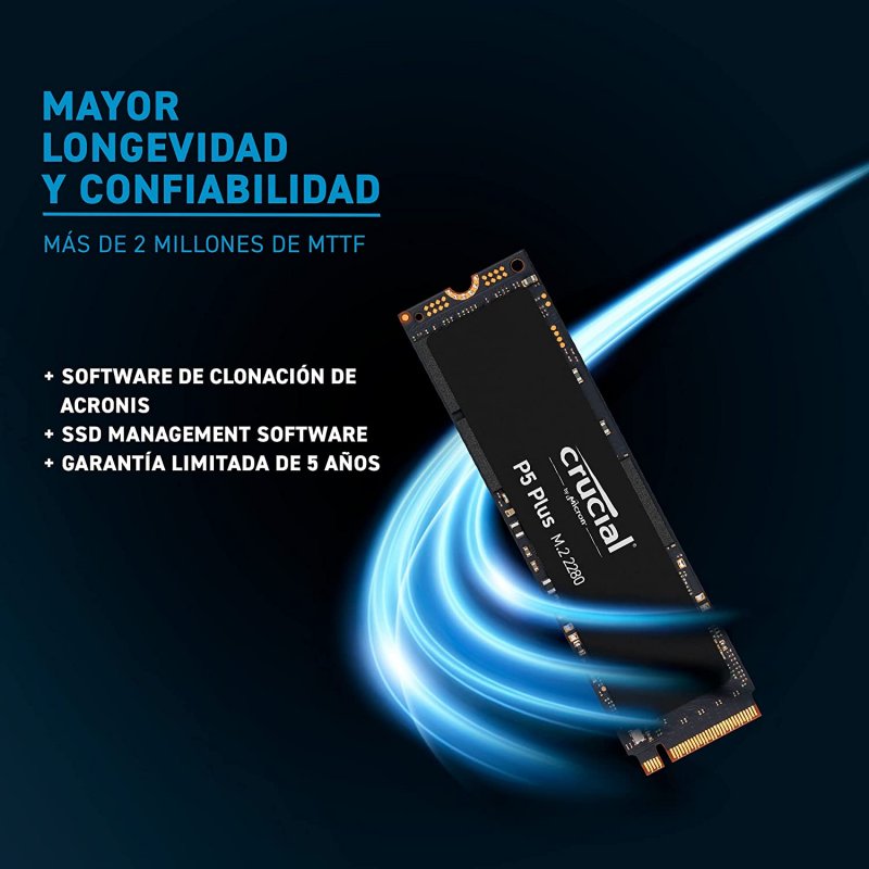 Crucial P5 Plus 2TB SSD M 2 2280 PCIe 4 0 PcComponentes