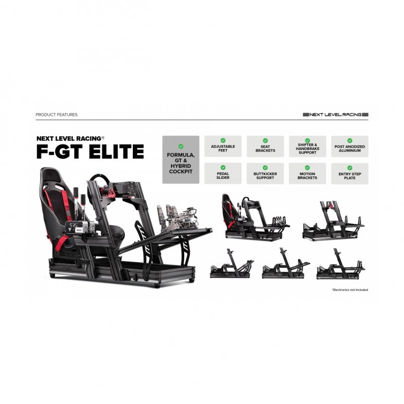 Next Level Racing F-GT Elite Estructura de Cockpit | PcComponentes.com