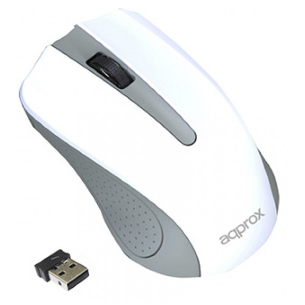 Approx Optical Mouse Wireless Blanco |PcComponentes