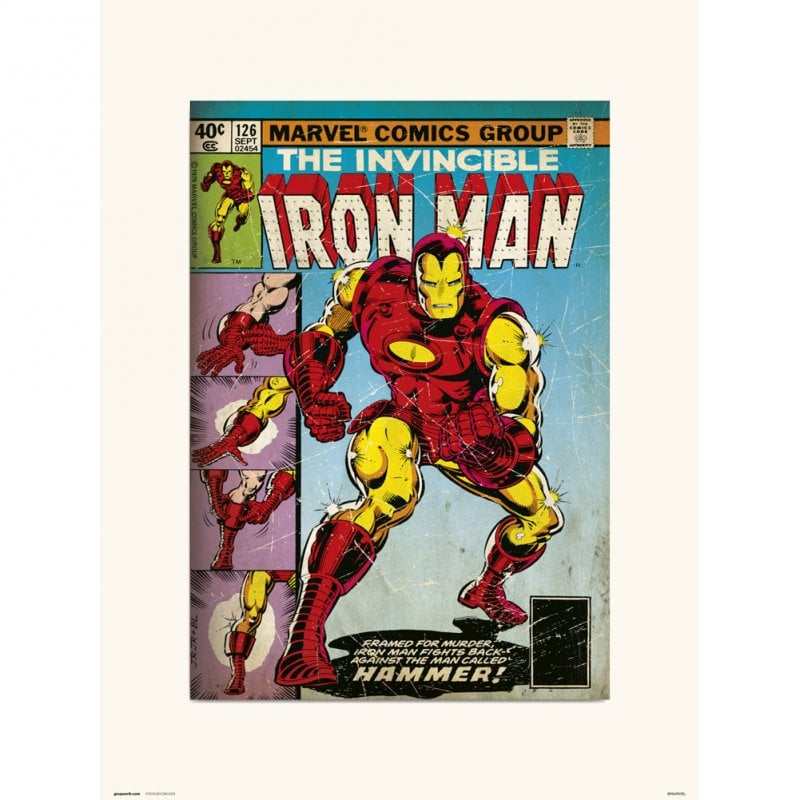 Erik Lámina Marvel Iron Man 126 40x30cm | PcComponentes.com
