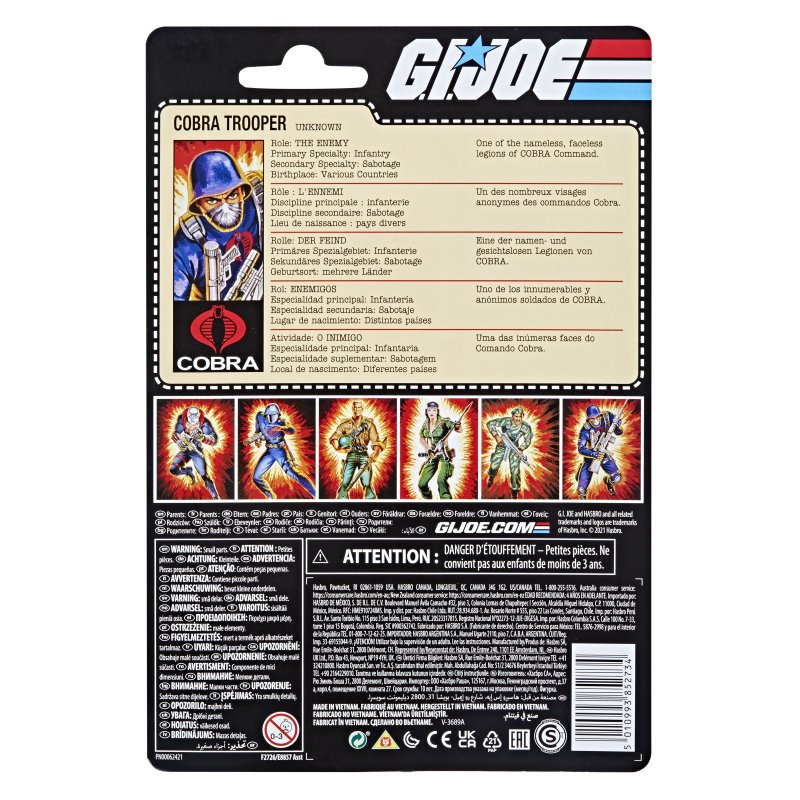 Hasbro Original G.I. Joe Retro Series Cobra Trooper Figura