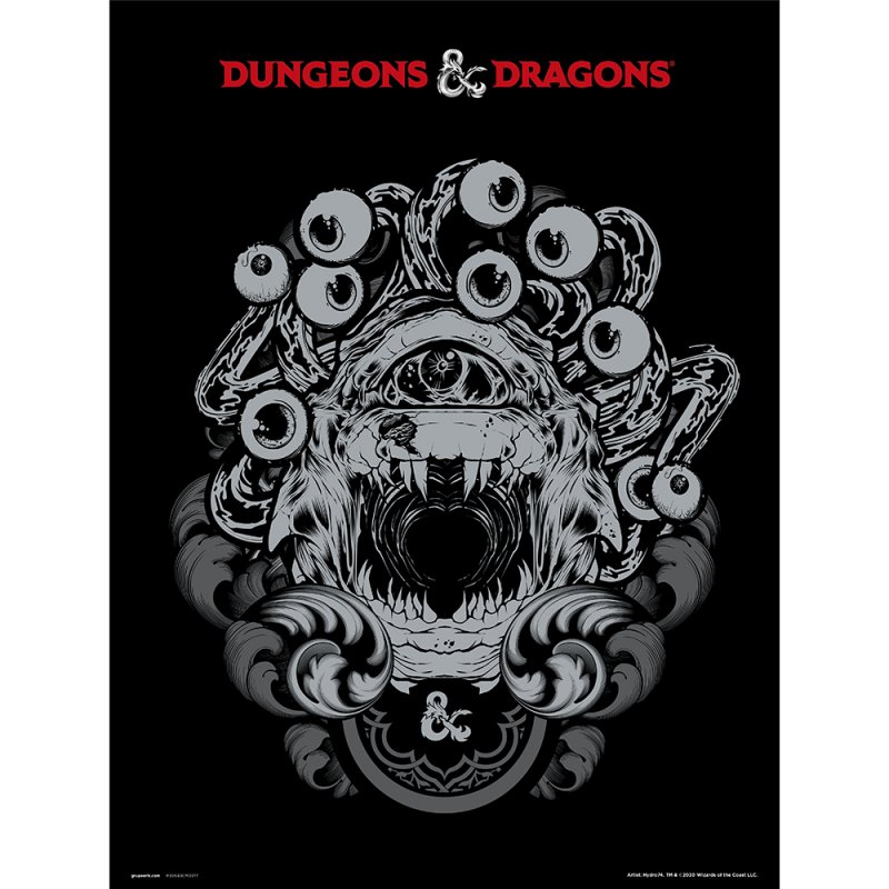 Erik Lámina Dungeons & Dragons Beholder 40x30cm