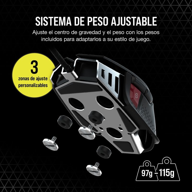 Corsair M65 RGB Ultra Ratón Gaming 26000DPI Negro | PcComponentes.com