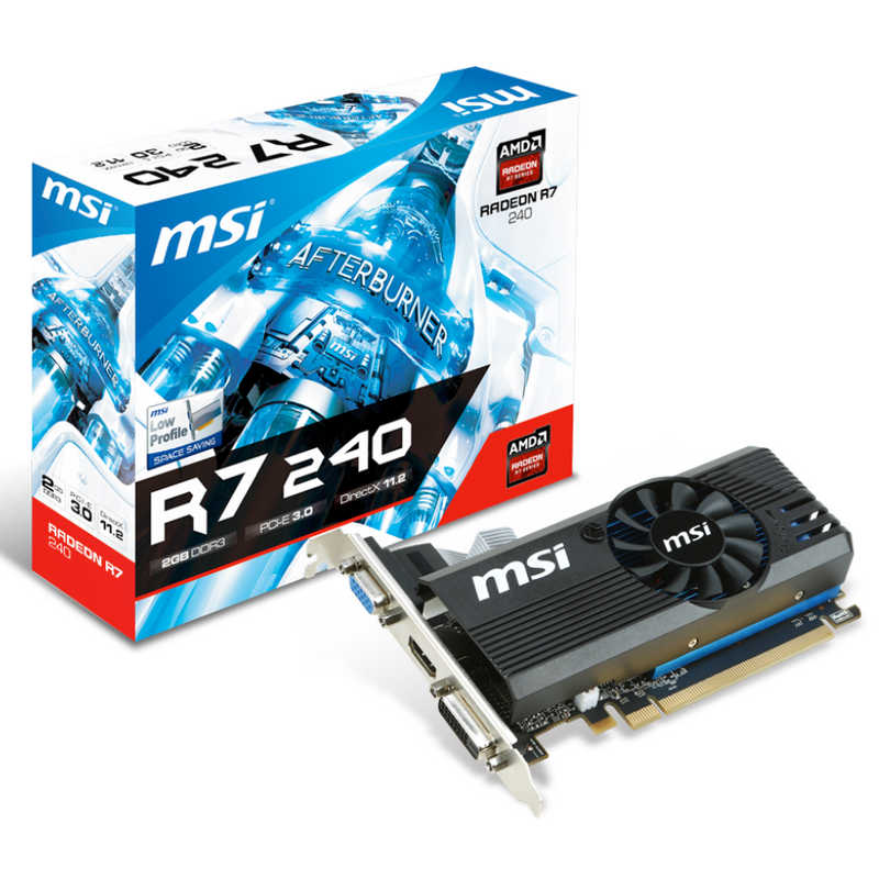 MSI Radeon R7 240 2GB LPV1 GDDR3 Low Profile |PcComponentes