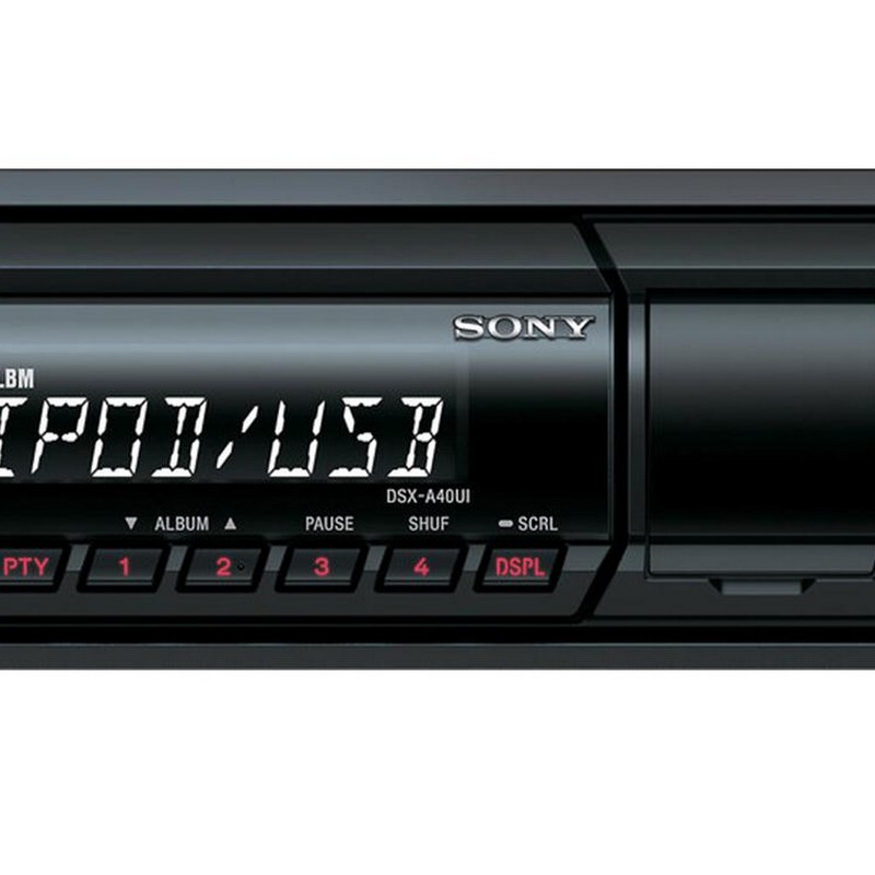 Sony DSX-A40 Autoradio Rojo USB MP3 iPod/iPhone/Android |PcComponentes