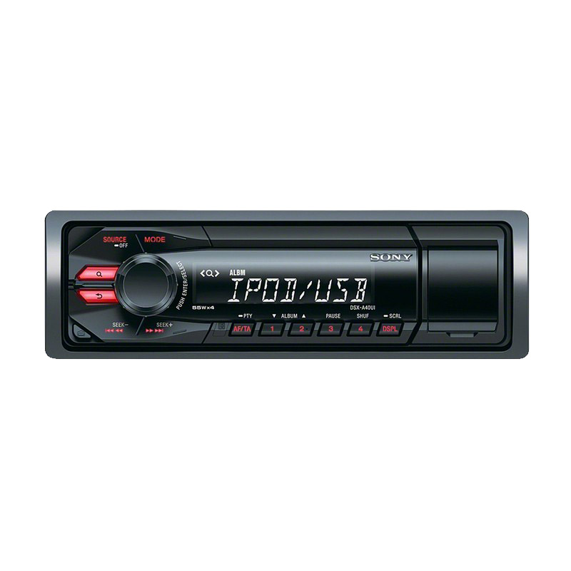 Sony DSX-A40 Autoradio Rojo USB MP3 iPod/iPhone/Android |PcComponentes