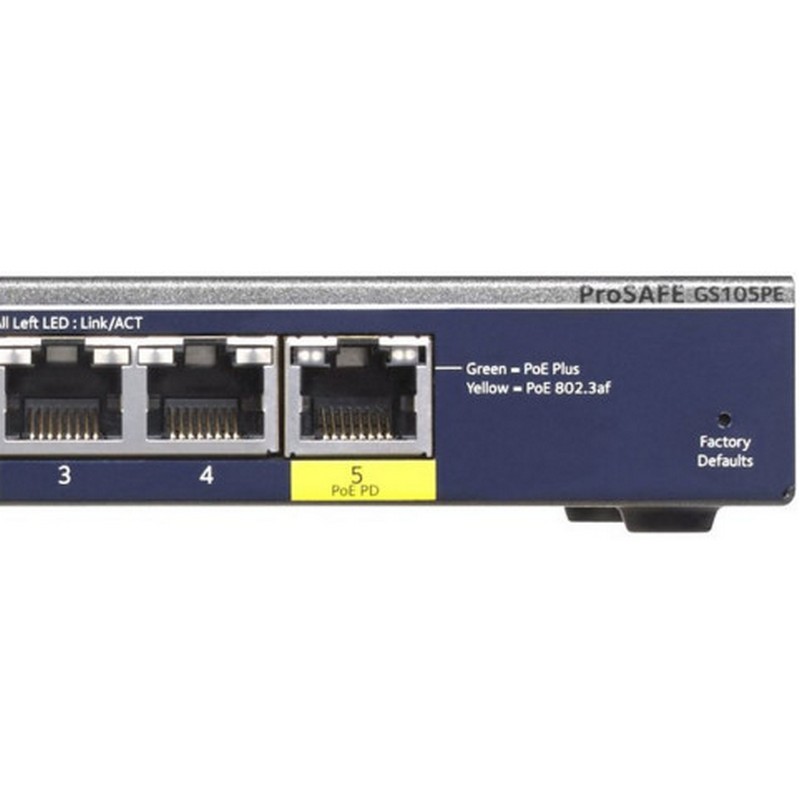 Netgear GS105PE ProSafe Switch 5 Puertos Gigabit |PcComponentes ...