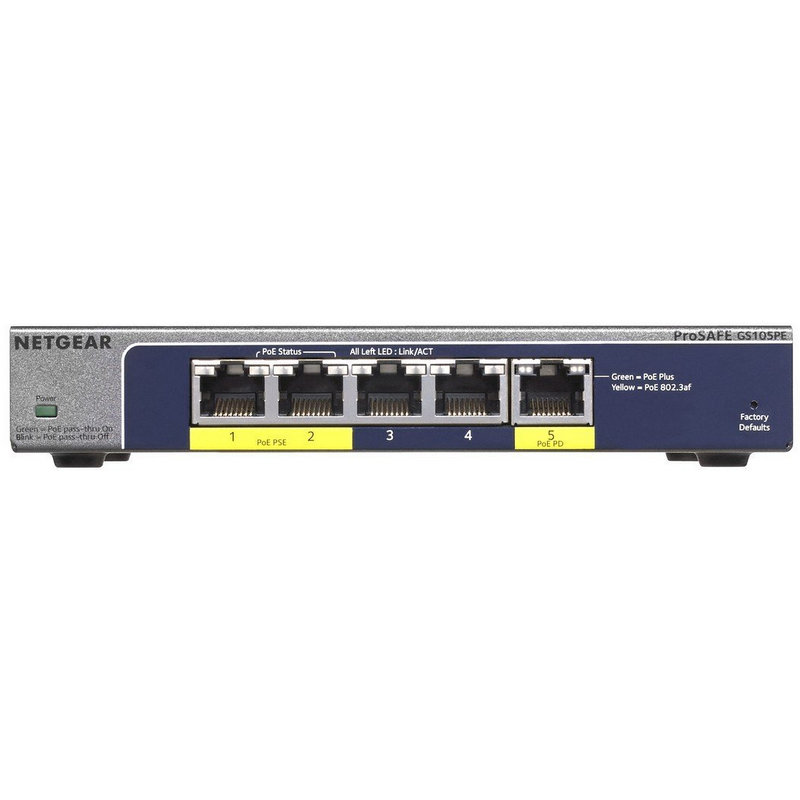 Netgear GS105PE ProSafe Switch 5 Puertos Gigabit |PcComponentes ...