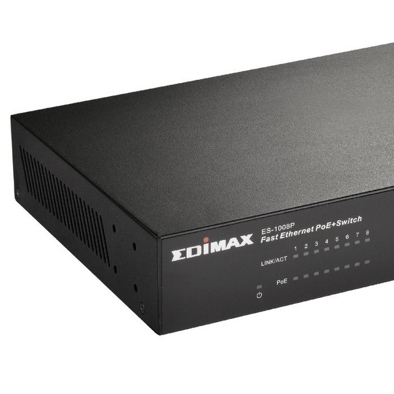Edimax ES-1008P Switch Rack Ethernet PoE+ 8 Puertos |PcComponentes