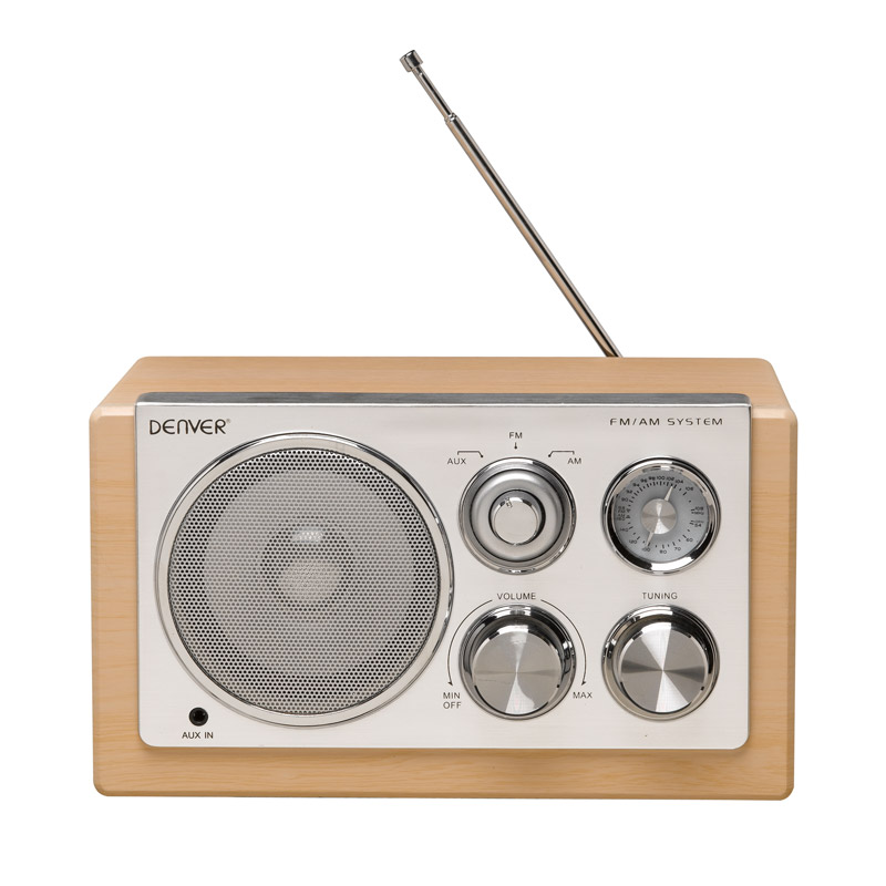 Denver Electronics TR-61 Radio AM/FM/AUX Madera |PcComponentes