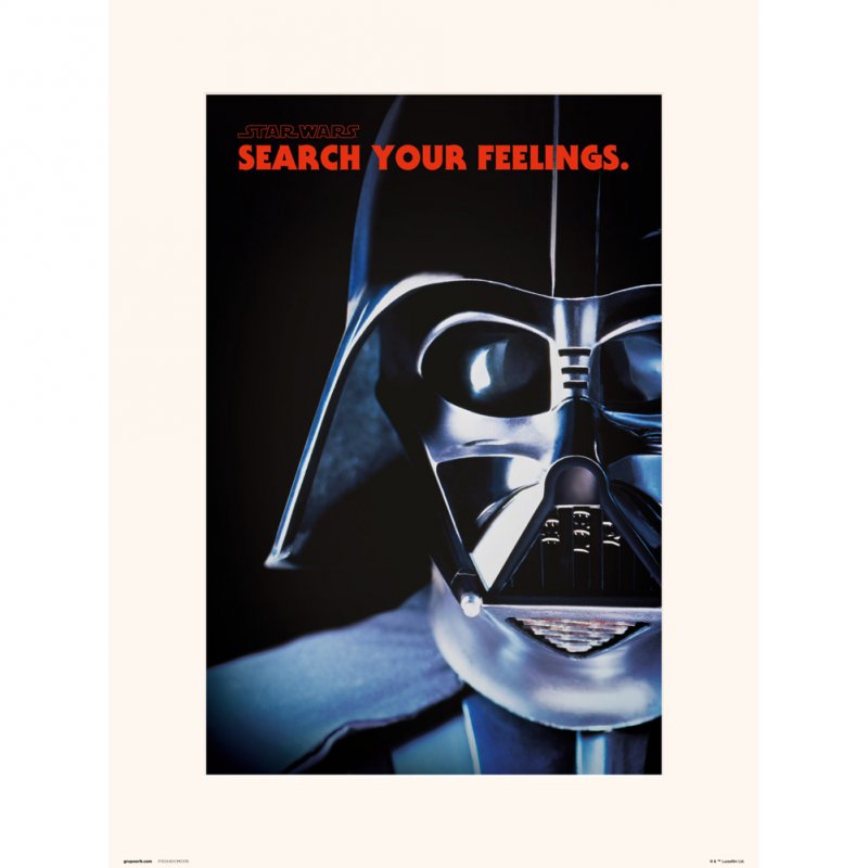 Erik Lámina Star Wars Darth Vader Search Your Feelings 40x30cm