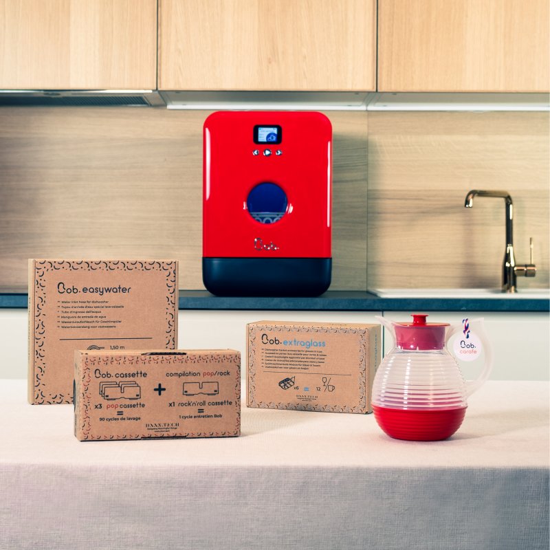 Daan Tech Bob Mini Lavavajillas Pack Premium Rojo | PcComponentes.com
